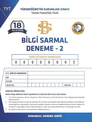 NO.18 KKK #SANAÖZEL TYT 2.DENEME - BİLGİ SARMAL 2023-2024